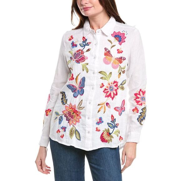 Johnny Was | Tops | Johnny Was Womens Gracey Linen Oversized Linen ...